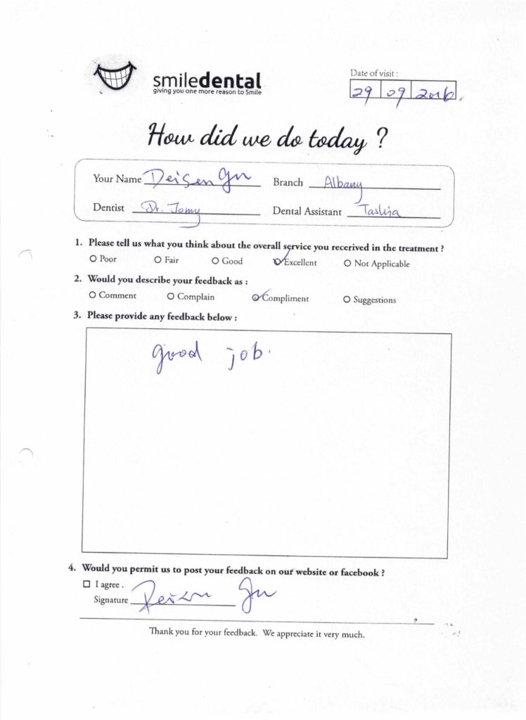Good job! - Smile Dental